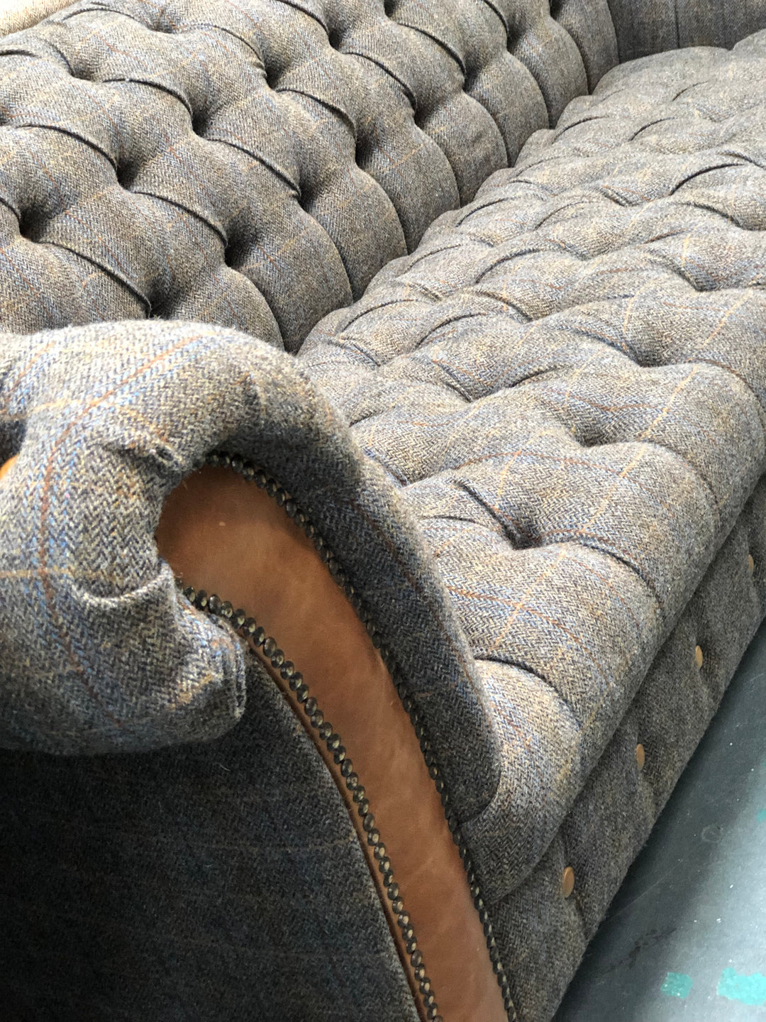 Stirling Harris Tweed Sofa and Footstool In Stock Now – Top Secret Furniture