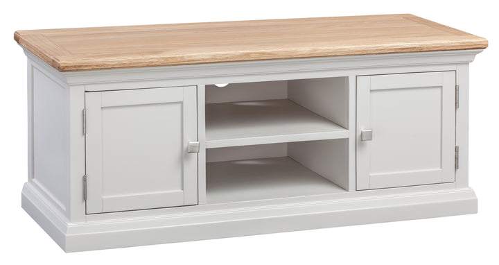 Solid Oak Glazed TV Unit in stock at our Furniture Outlet – Top Secret ...